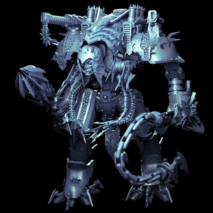 3D Printable Chaos Infused Abomination Knight 41st Millennium Sci Fi ...