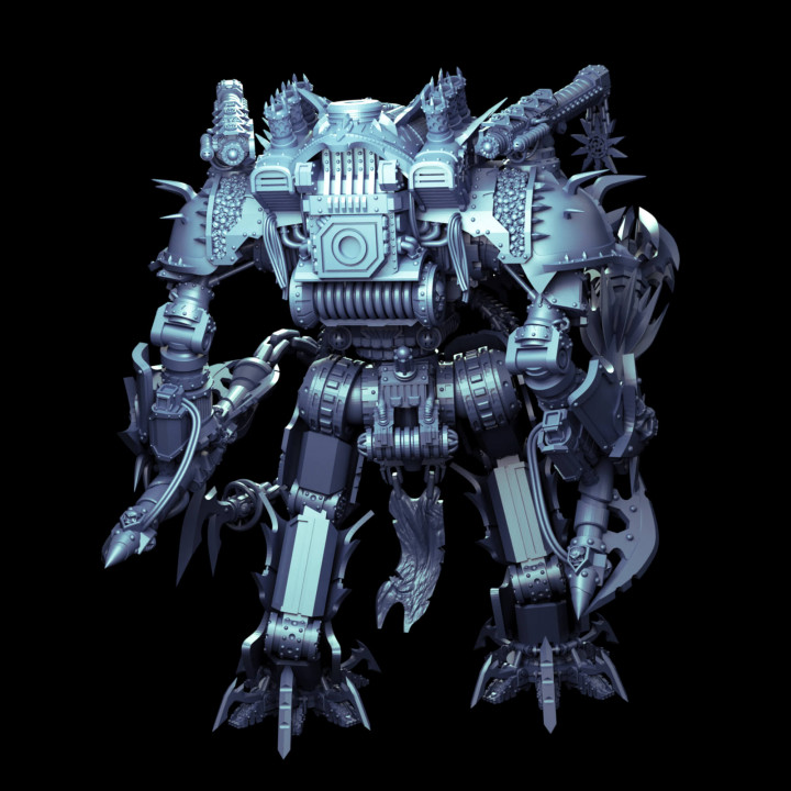 3D Printable Chaos Infused Abomination Knight 41st Millennium Sci Fi ...