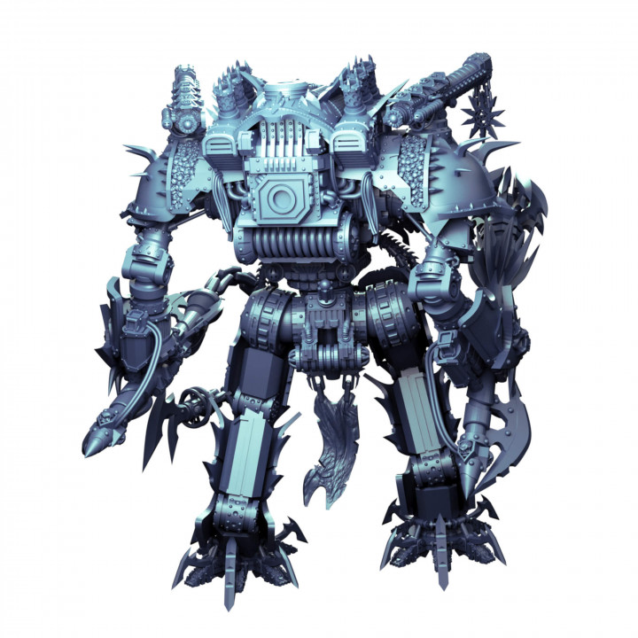 3D Printable Chaos Infused Abomination Knight 41st Millennium Sci Fi ...