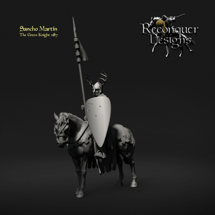 3D Printable Sancho Martin, The (real historical) Green Knight by ...