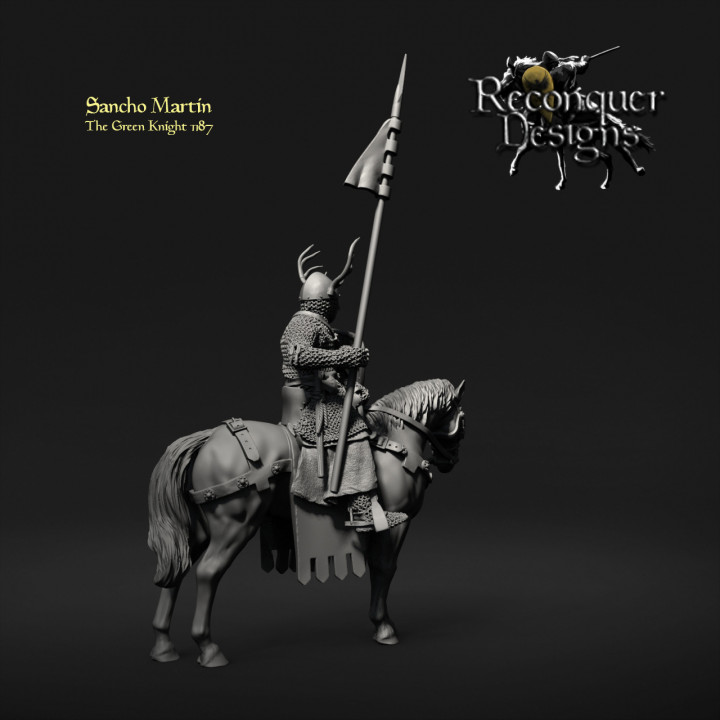 3D Printable Sancho Martin, The (real historical) Green Knight by ...