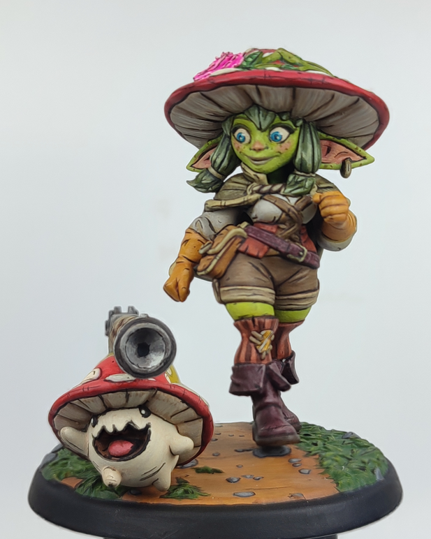 3D Printable Mushroom Goblin by Twin Goddess Miniatures
