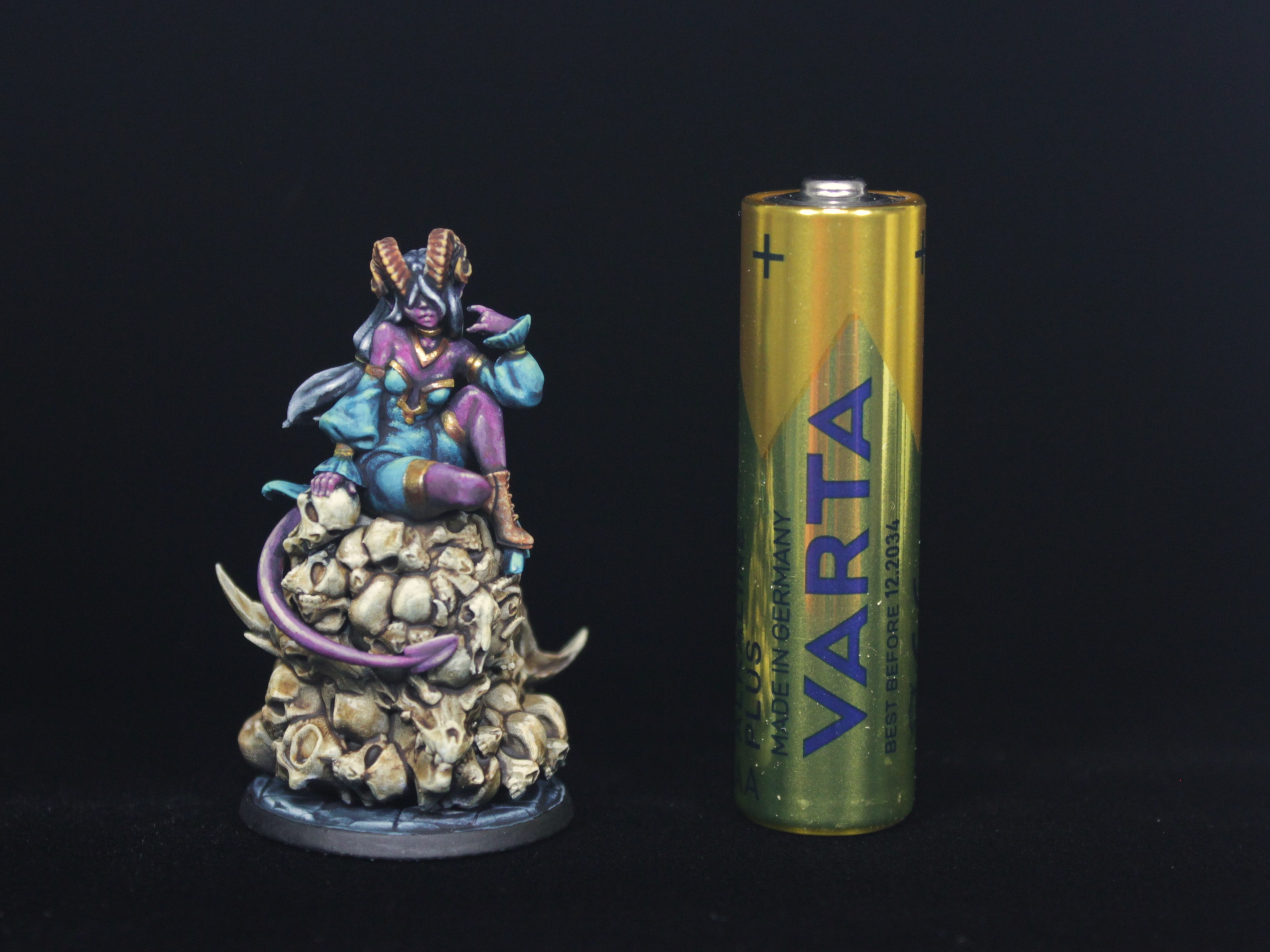 3D Printable Bone Devil Necromancer by Twin Goddess Miniatures