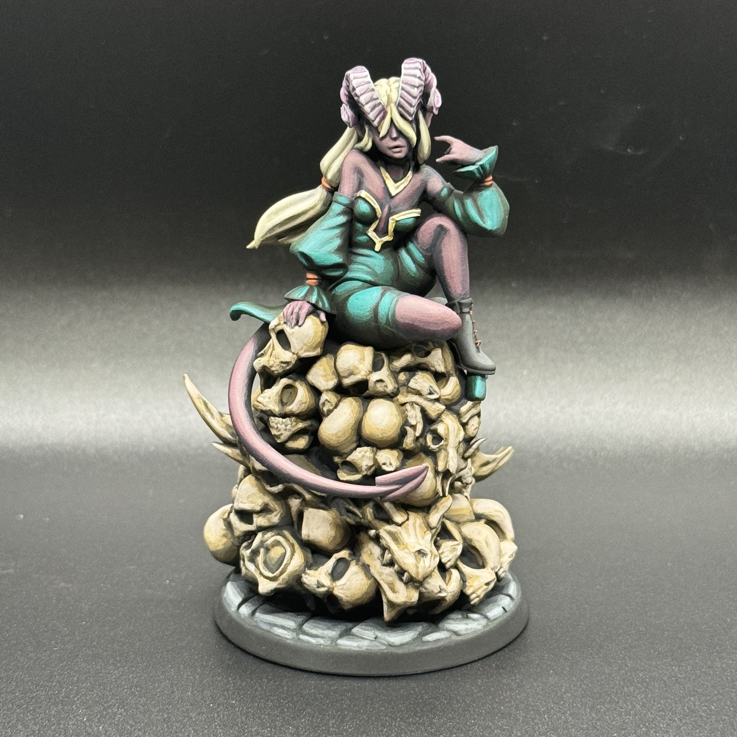 3D Printable Bone Devil Necromancer by Twin Goddess Miniatures