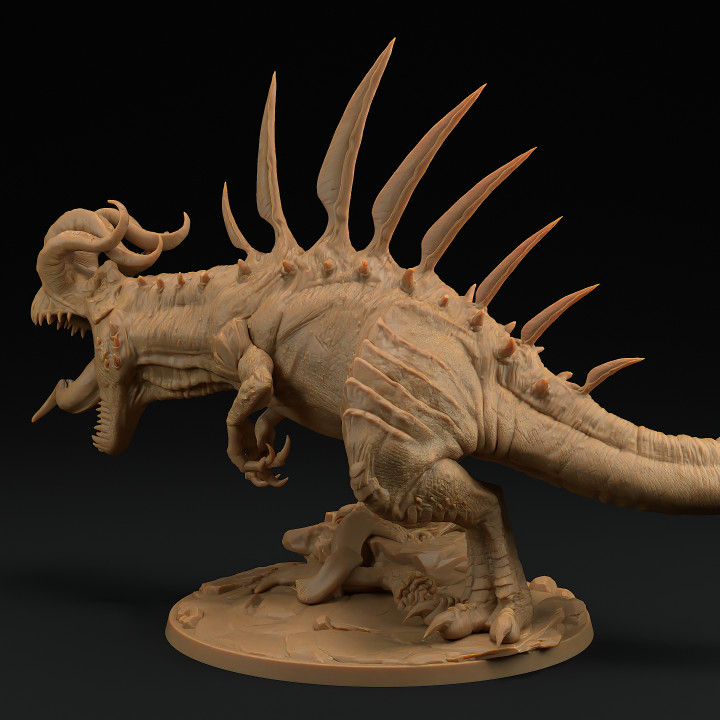 3D Printable Cerebrasaurus Rex | PRESUPPORTED | The Caverns of Aberrant ...