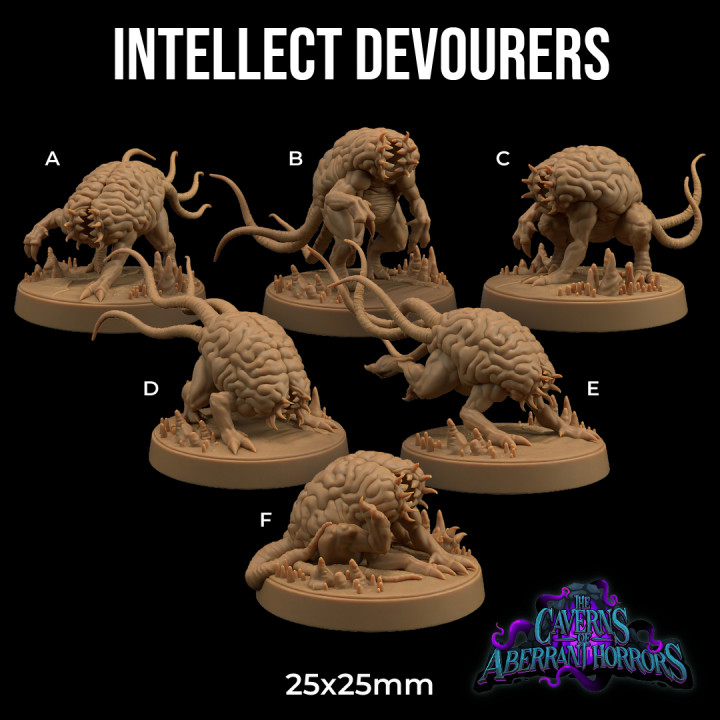 3D Printable Intelect Devourers | PRESUPPORTED | The Caverns of ...