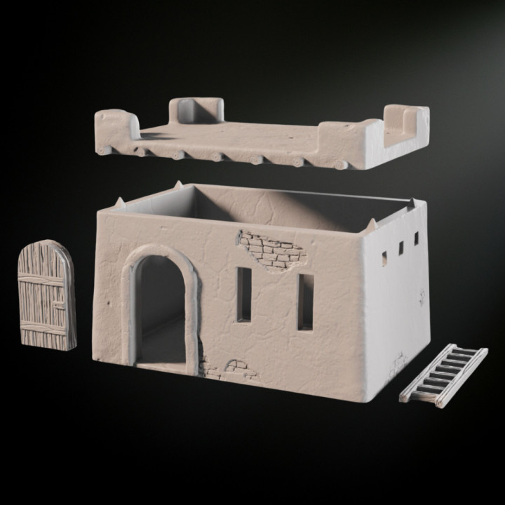 3D Printable Sci-Fi Desert House X by WargamesCo