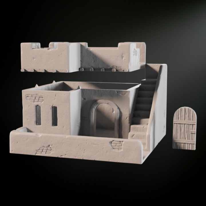 3D Printable Sci-Fi Desert House XI by WargamesCo