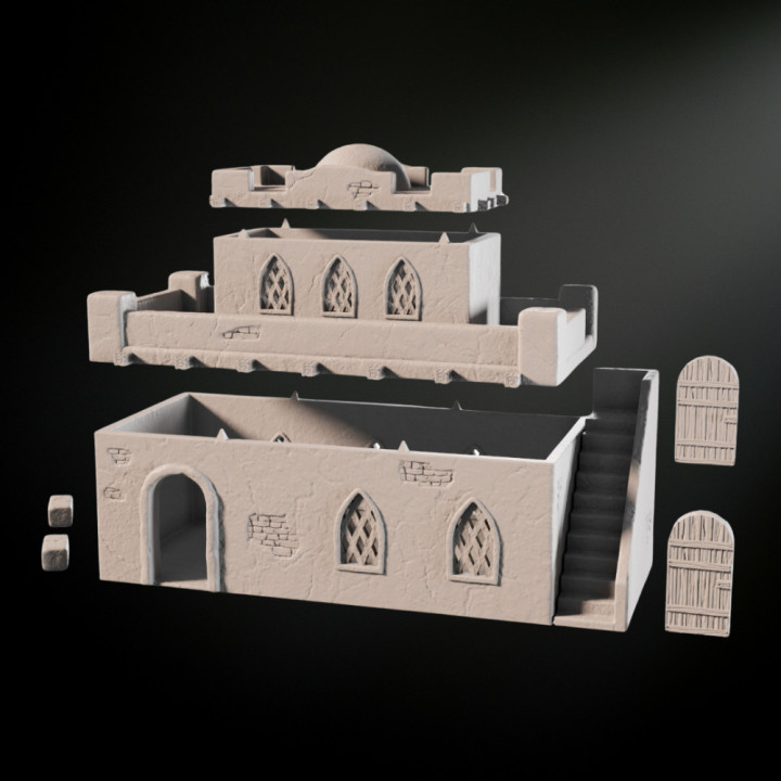 3D Printable Sci-Fi Desert House XIV by WargamesCo