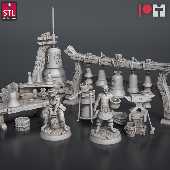 3D Printable Bell Maker Set by STL Miniatures