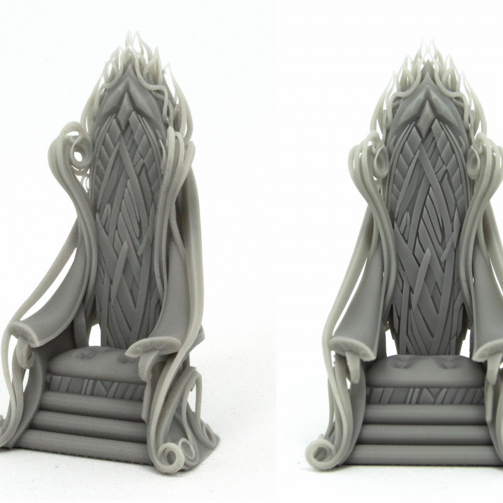 3D Printable Elven Throne by The Forge of Many Things