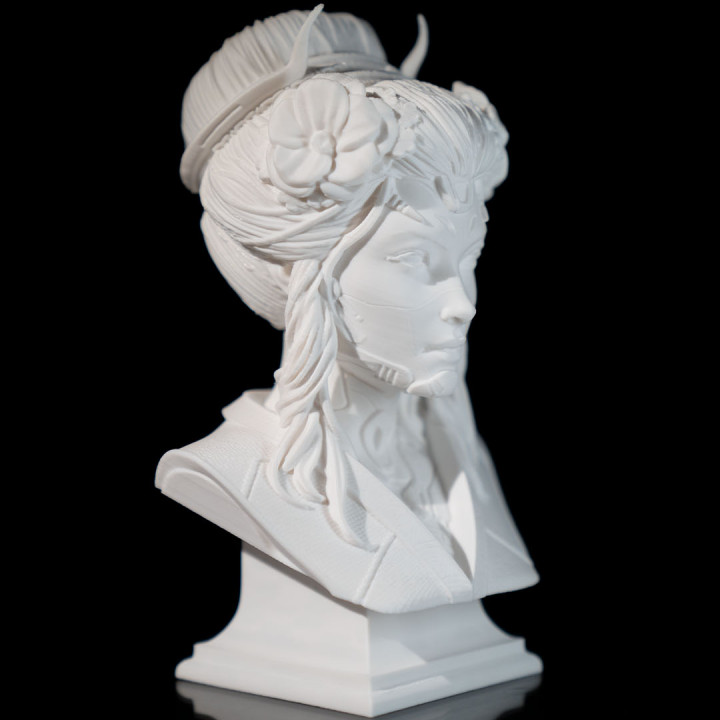 3D Printable Imprints of a Geisha by Stlflix