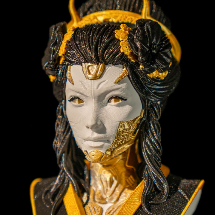 3D Printable Imprints of a Geisha by Stlflix