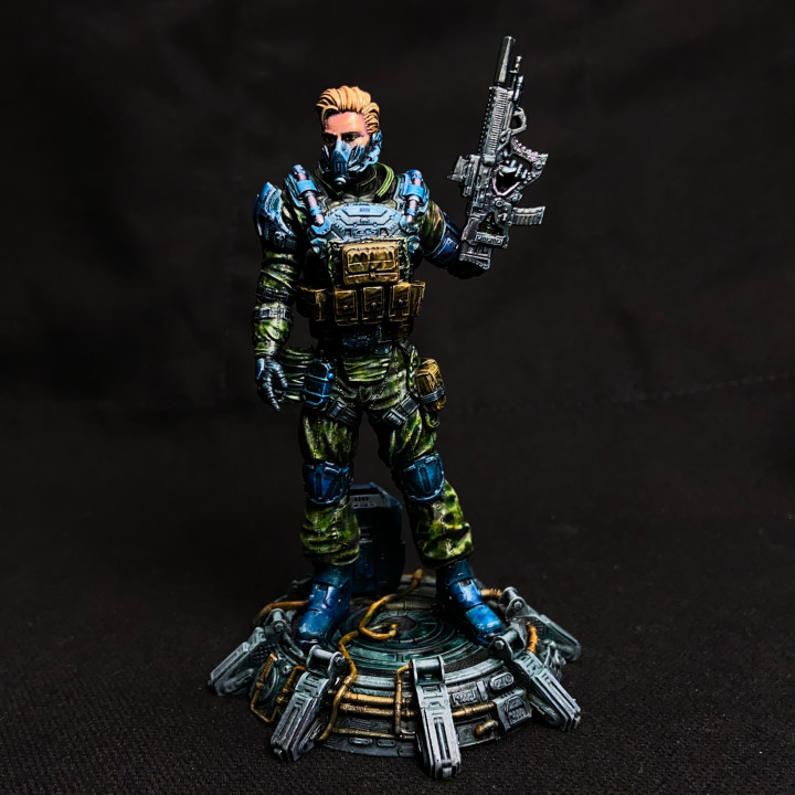 3D Print of Cyberpunk Combat Medic - Romero "Ratchet" De La Vega by ...