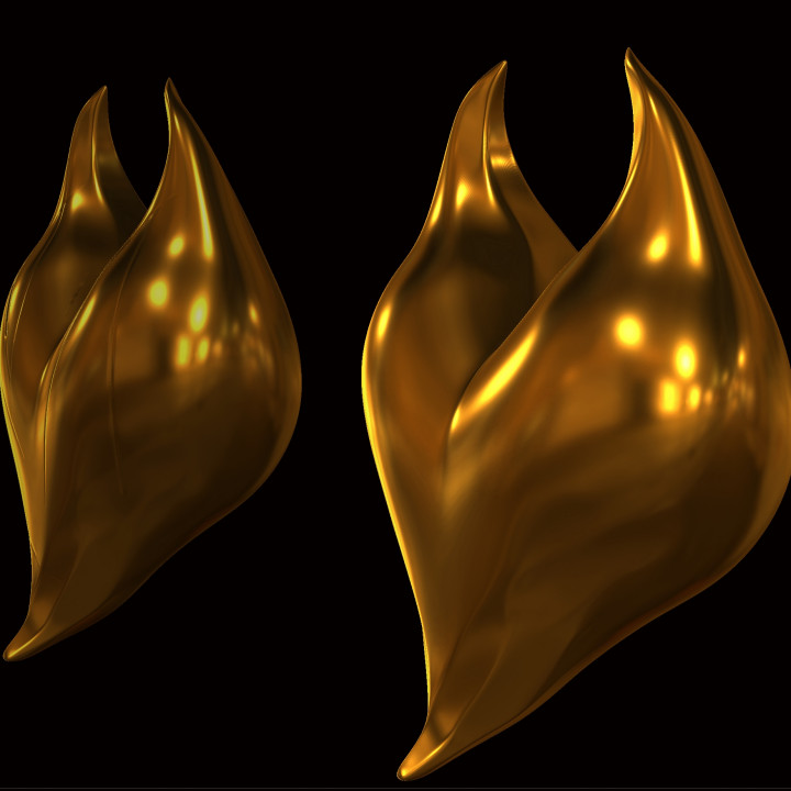 3D Printable 2 DEMON HEART SEPARATED by david martin