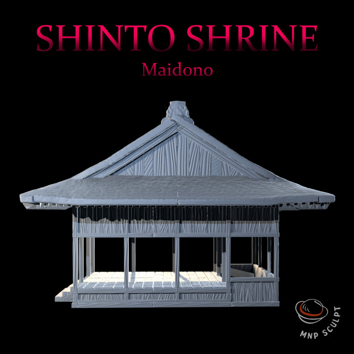 3D Printable Maidono Japanese Shrine by MNP Sculpt