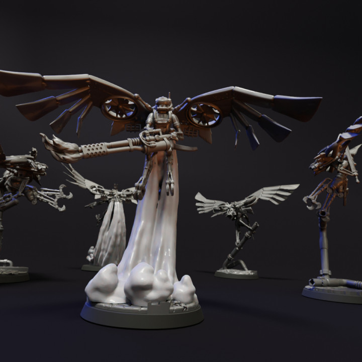 3D Printable diesel SkyCommandos by ddd_martin_miniatures