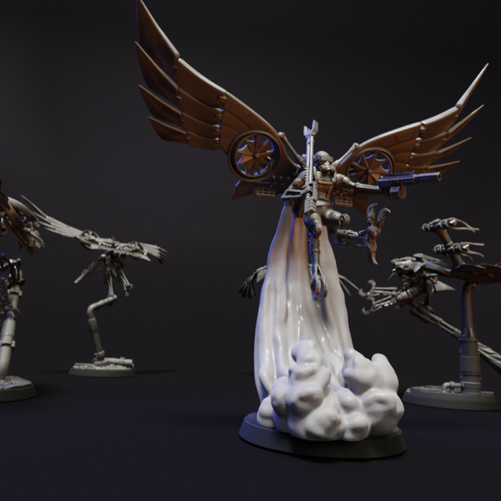 3D Printable diesel SkyCommandos by ddd_martin_miniatures