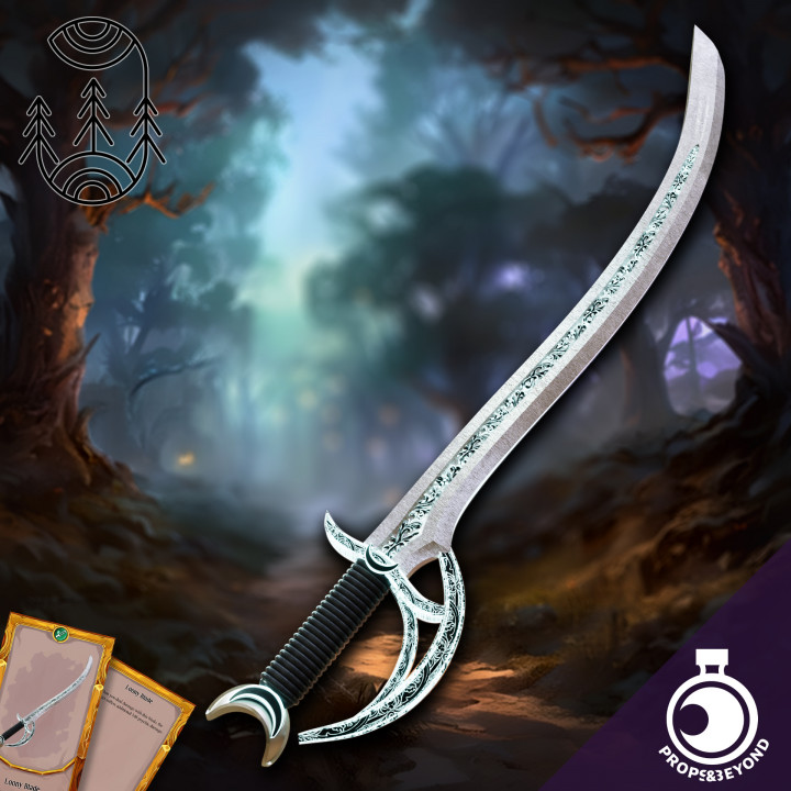 3D Printable Moon-Touched Sabre by Props&Beyond