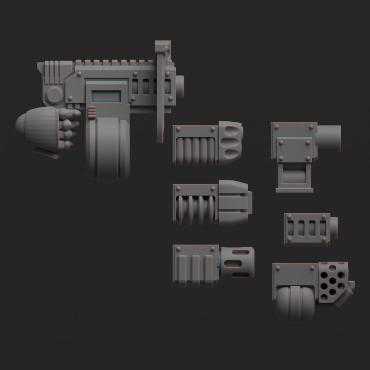 3D Printable Scions - Bulwark Armour by DivergingRealm