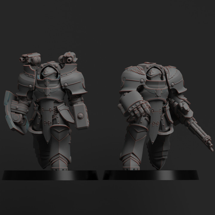3D Printable Scions - Bulwark Armour by DivergingRealm