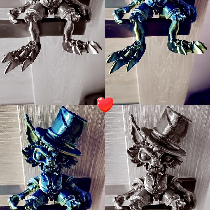 3D Print of Gentleman Werewolf, October 2023 Exclusive by Q-ka22