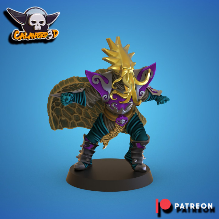 3D Printable Stp Nº26 - Squidman Oct2023 by Calaverd3D