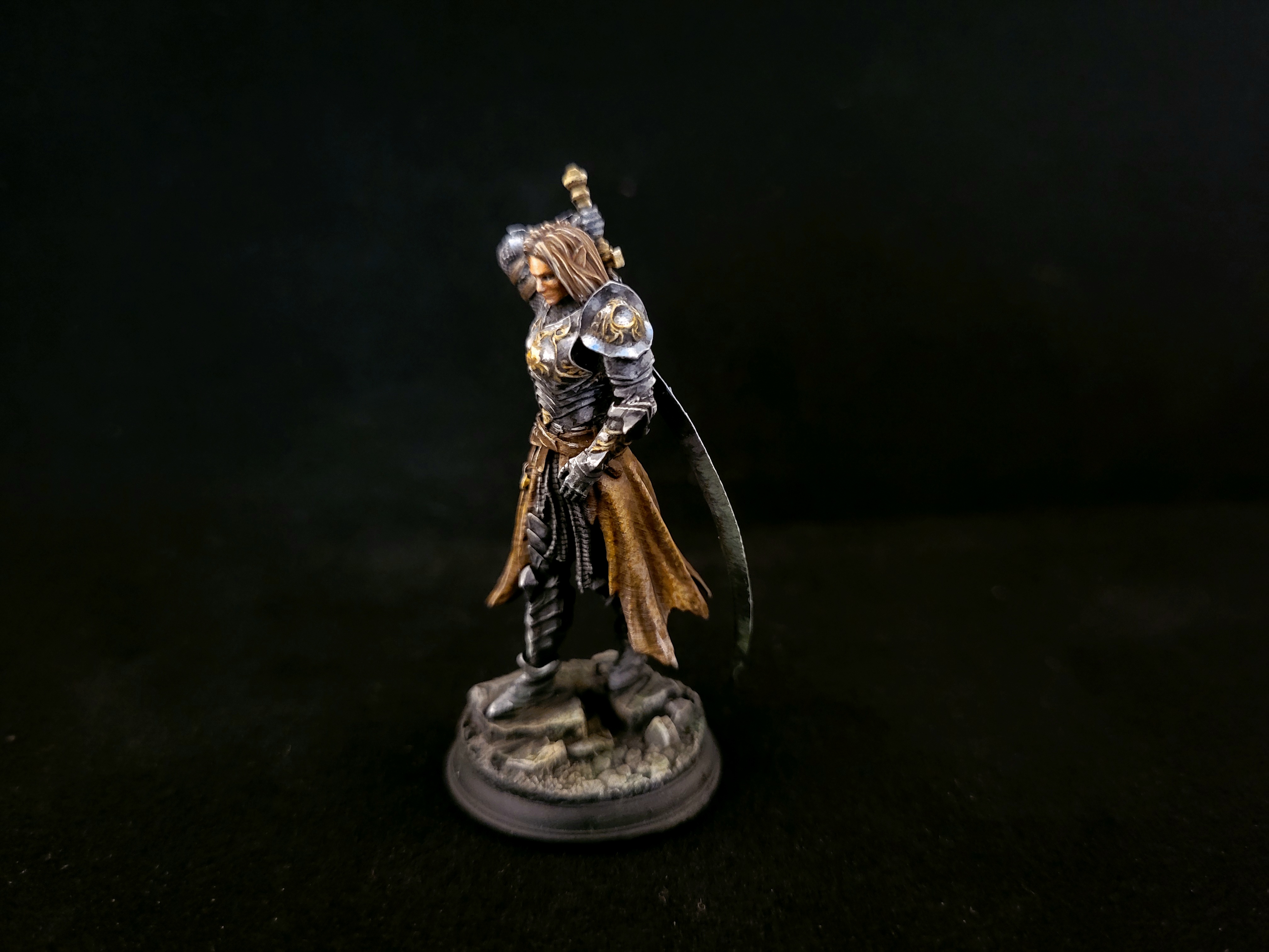 3D Printable Drow Moon Paladin - Relethyr by DM Stash