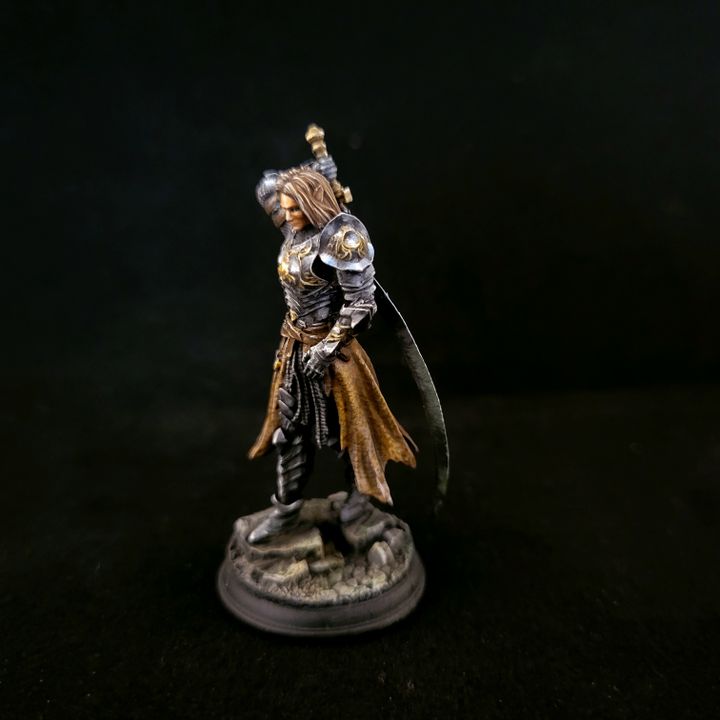 3D Print of Drow Moon Paladin - Relethyr by dmpv001