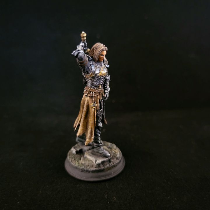 3D Print of Drow Moon Paladin - Relethyr by dmpv001