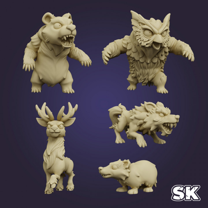 3D Printable Animals & Familiars by StoneKing