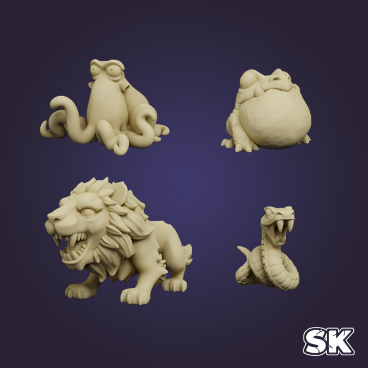 3D Printable Animals & Familiars by StoneKing