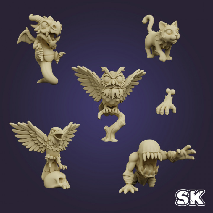 3D Printable Animals & Familiars by StoneKing