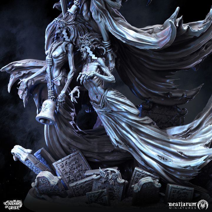 3D Printable Queen of Sorrows | Covenant of Grief | Ghosts by Bestiarum ...