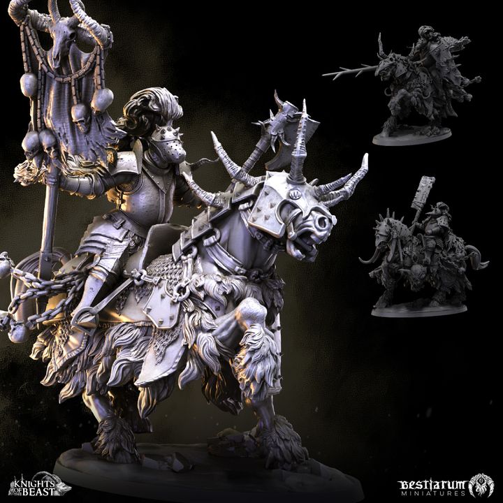 3D Printable Beastsworn Ravager Cavalry: Multipart Kit | Knights of the ...