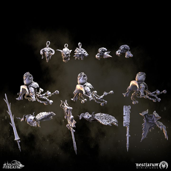 3D Printable Beastsworn Ravager Cavalry: Multipart Kit | Knights of the ...