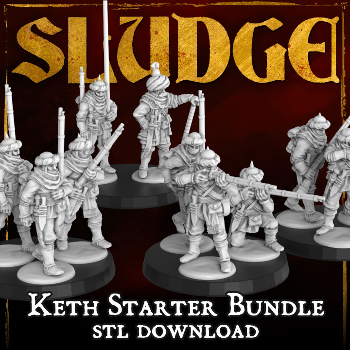 3D Printable SLUDGE Keth Starter Bundle by sean sutter