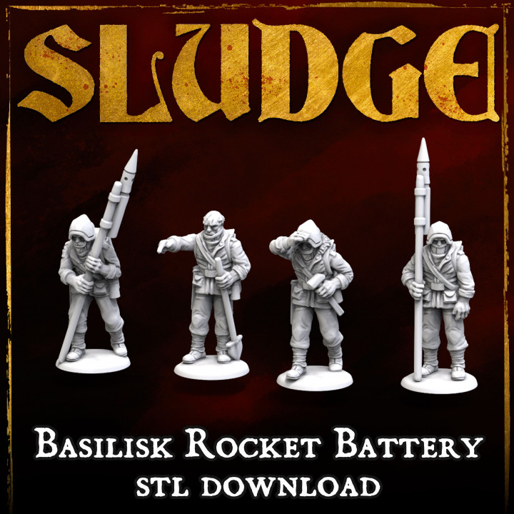 3D Printable SLUDGE Basilisk Rocket Battery by sean sutter