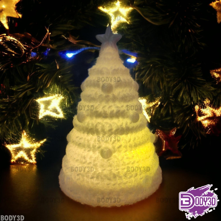 3D Printable Crocheted Christmas Tree by BODY3D