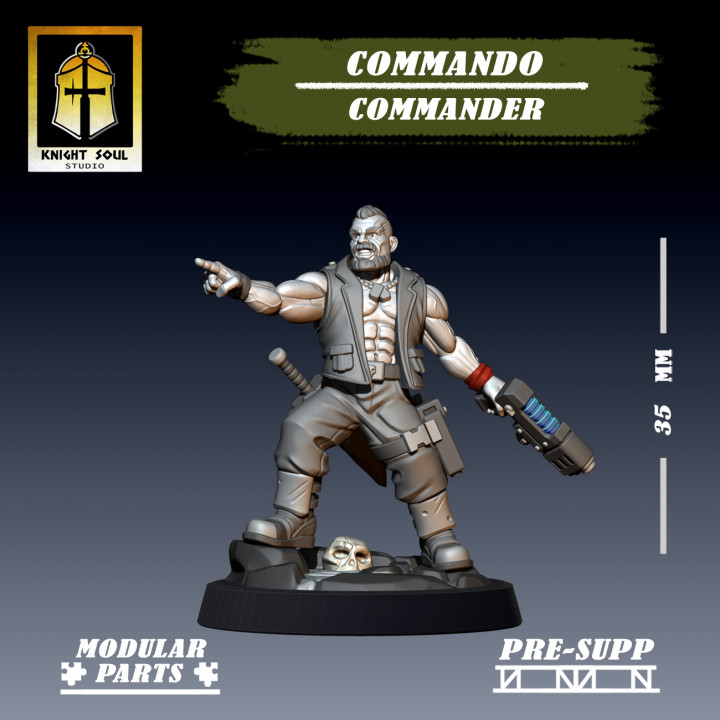 3D Printable Commando: Commander by KNIGHT SOUL Studio