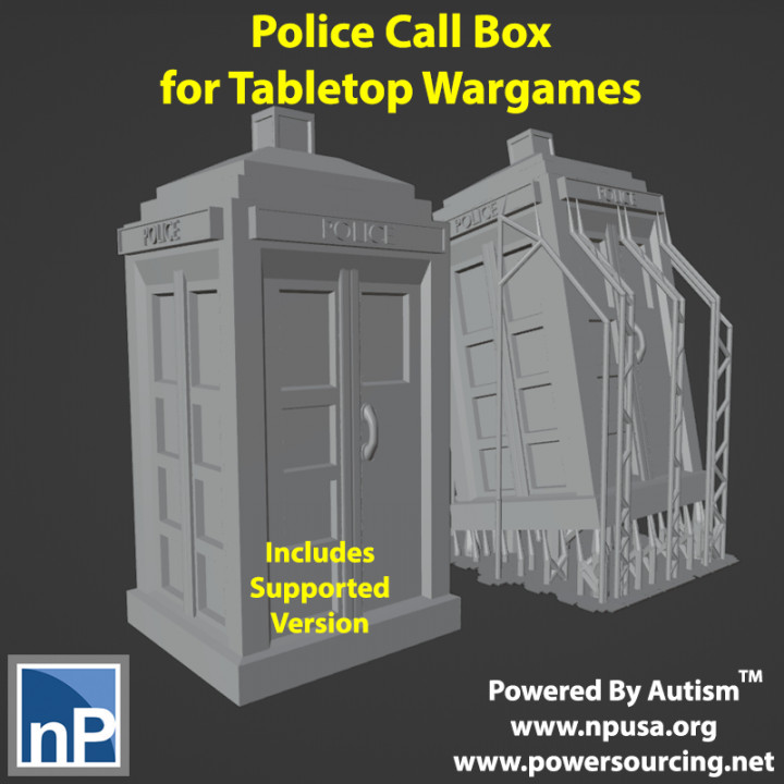3D Printable Modern Marvels - November 2023 Police Call Box by ...