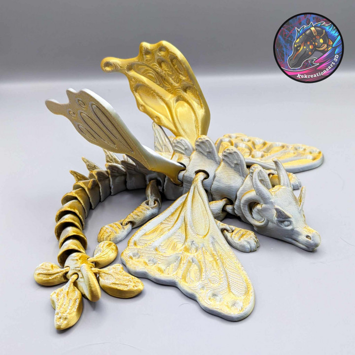 3D Printable Flexi Butterfly Dragon by Kirsten M