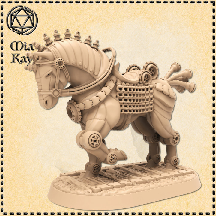 3D Printable Steampunk Work Horse by M3DM