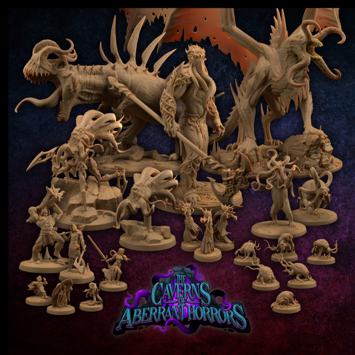 3D Printable Caverns of Aberrant Horrors | Trapper Tier | PRESUPPORTED ...