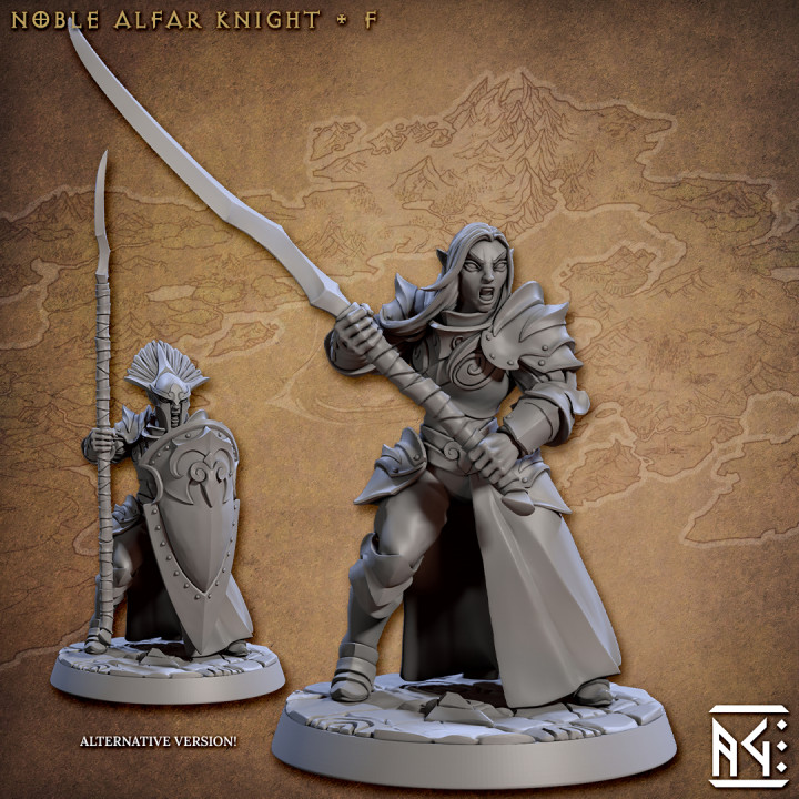 3D Printable Noble Alfar (Complete Set - 55) by Artisan Guild