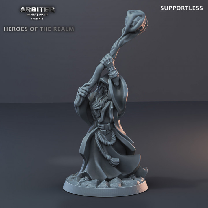 3D Printable Supportless Mage Male 01 by Arbiter Miniatures - by Theis ...