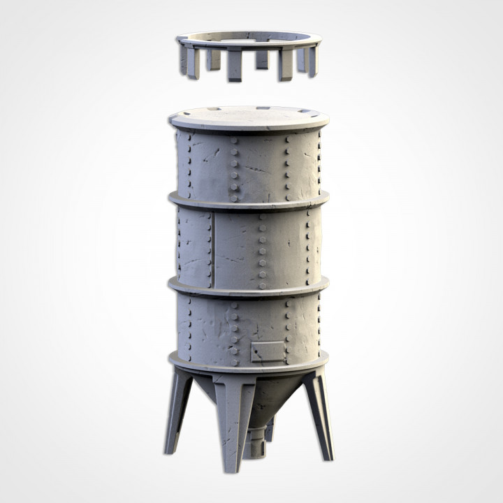 3D Printable Silos & Storage Tanks by Txarli Factory