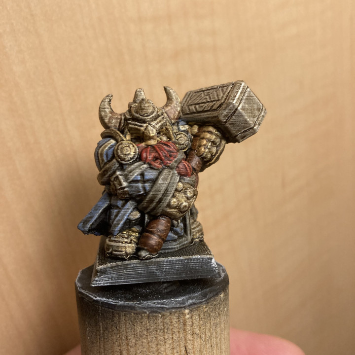 3D Print of Battle Smith - Dwarf - 10mm [SUPPORT FREE] by metalman42