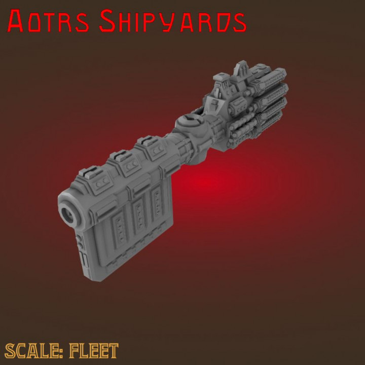 3D Printable XM302 Hashallaxit Class Dreadnought by Aotrs Shipyards