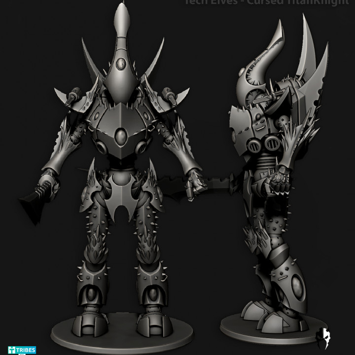 3D Printable Tech Elves - Gods and TitanKnights + Cursed Elf ...